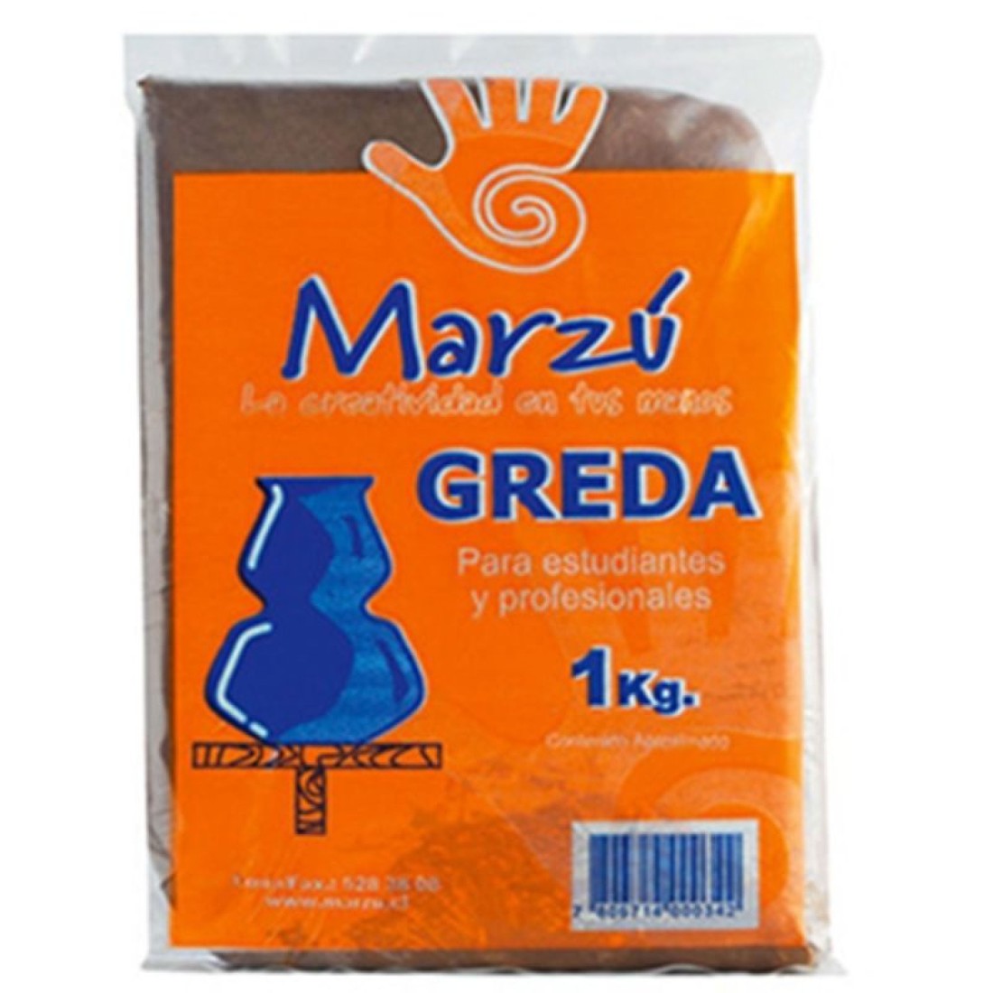 Greda 1 kg Marzú. MARZÚ | Baru Librería